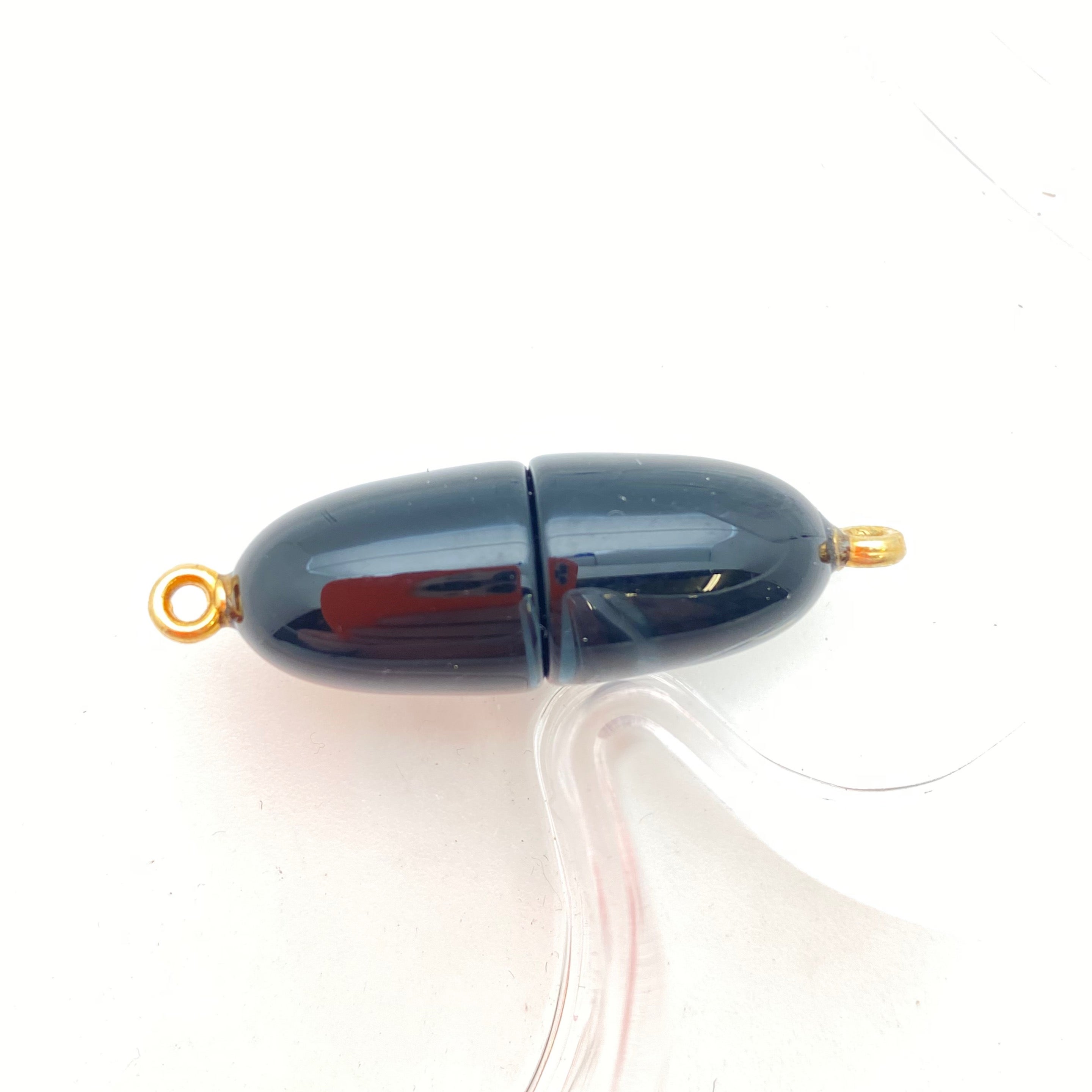 Magnetic Clasp 30x12mm Jet - | Ava Motherwell Collection